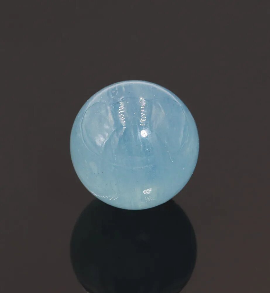 Аквамарин шар, натуральный камень/минерал (1,6-1,8 см)