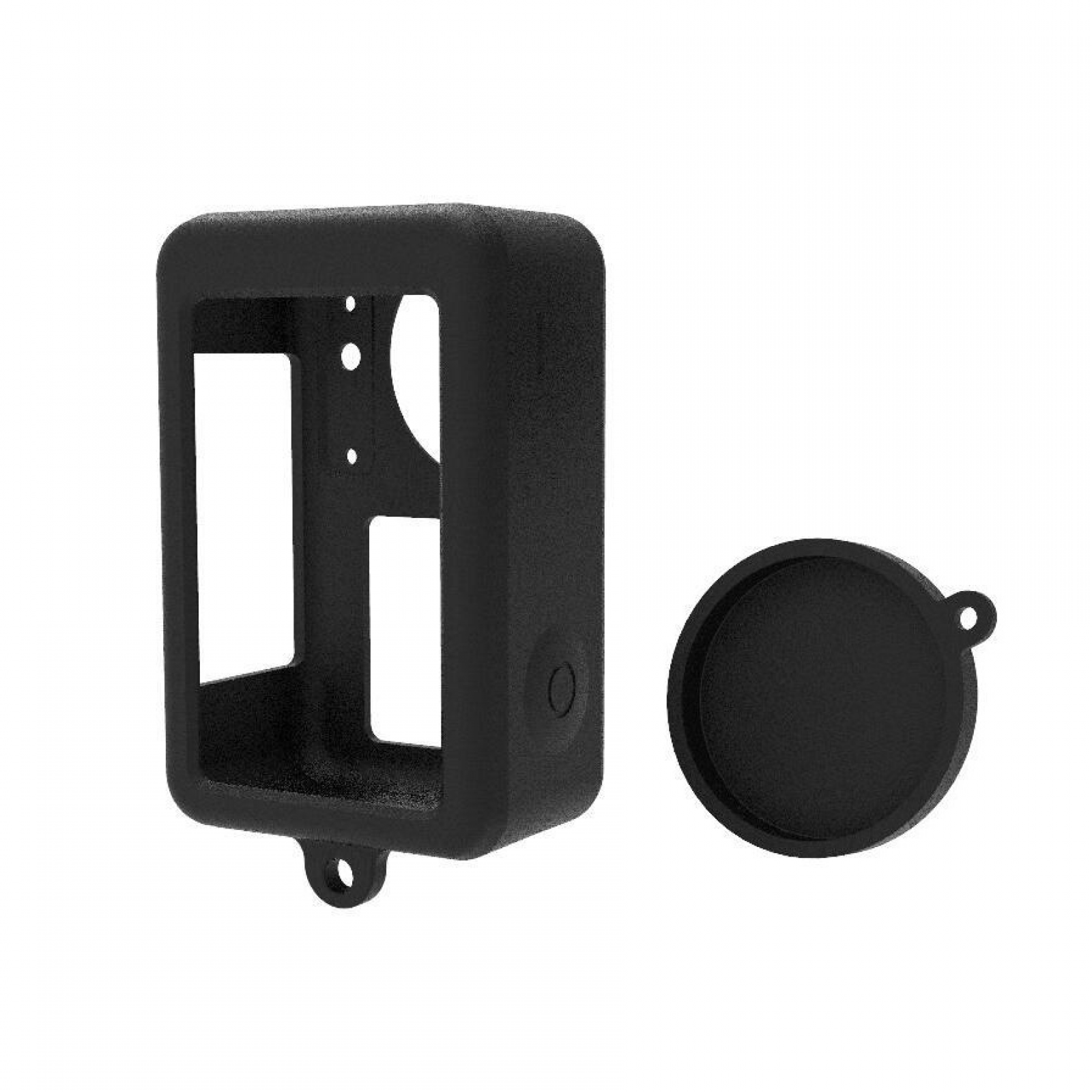 Защитный силиконовый чехол MyPads Antiurto для DJI Osmo Action 3 противоударный ультра-тонкий черный