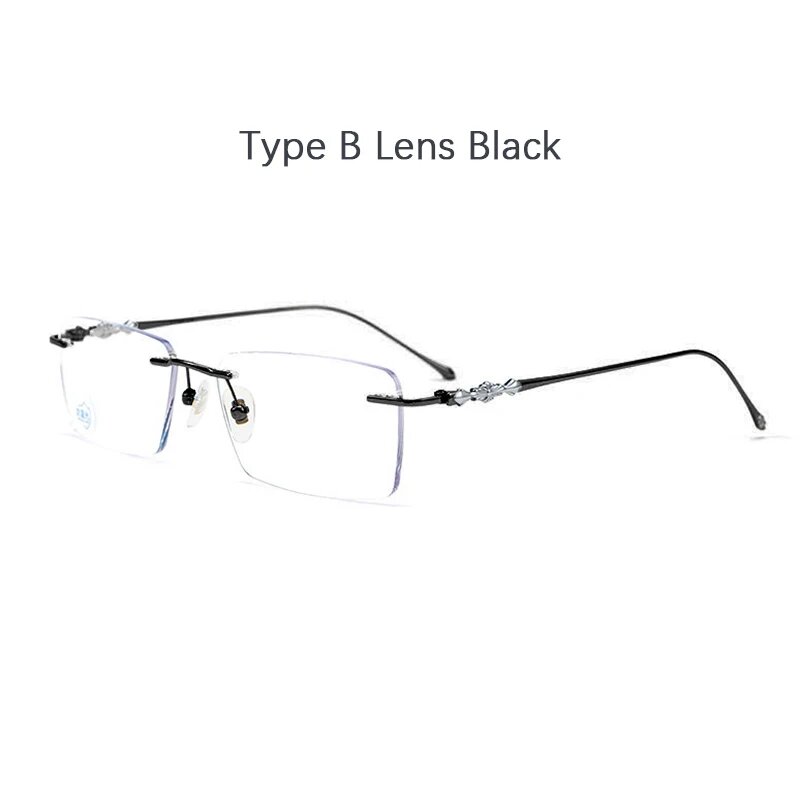 LS ультралёгкие титановые очки Type B Lens Black