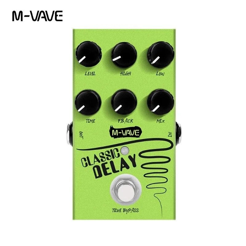 M-vave Classic Delay Гитарная Педаль Ленивый Стиль 600 Мс для электрогитары