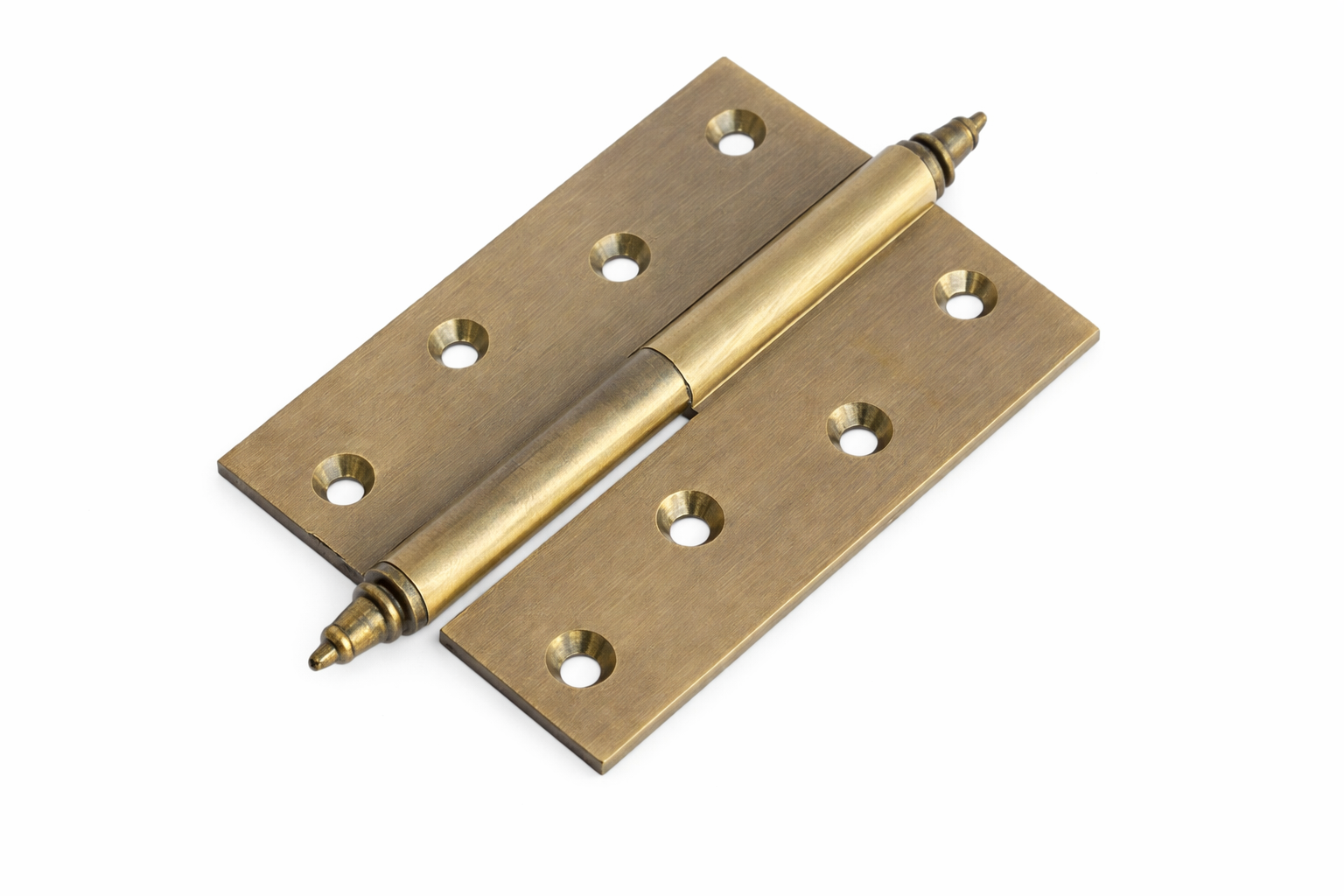 Петля дверная Morelli разъемная с короной MВ 100х70х3 AB R C античная бронза, петля металлическая врезная