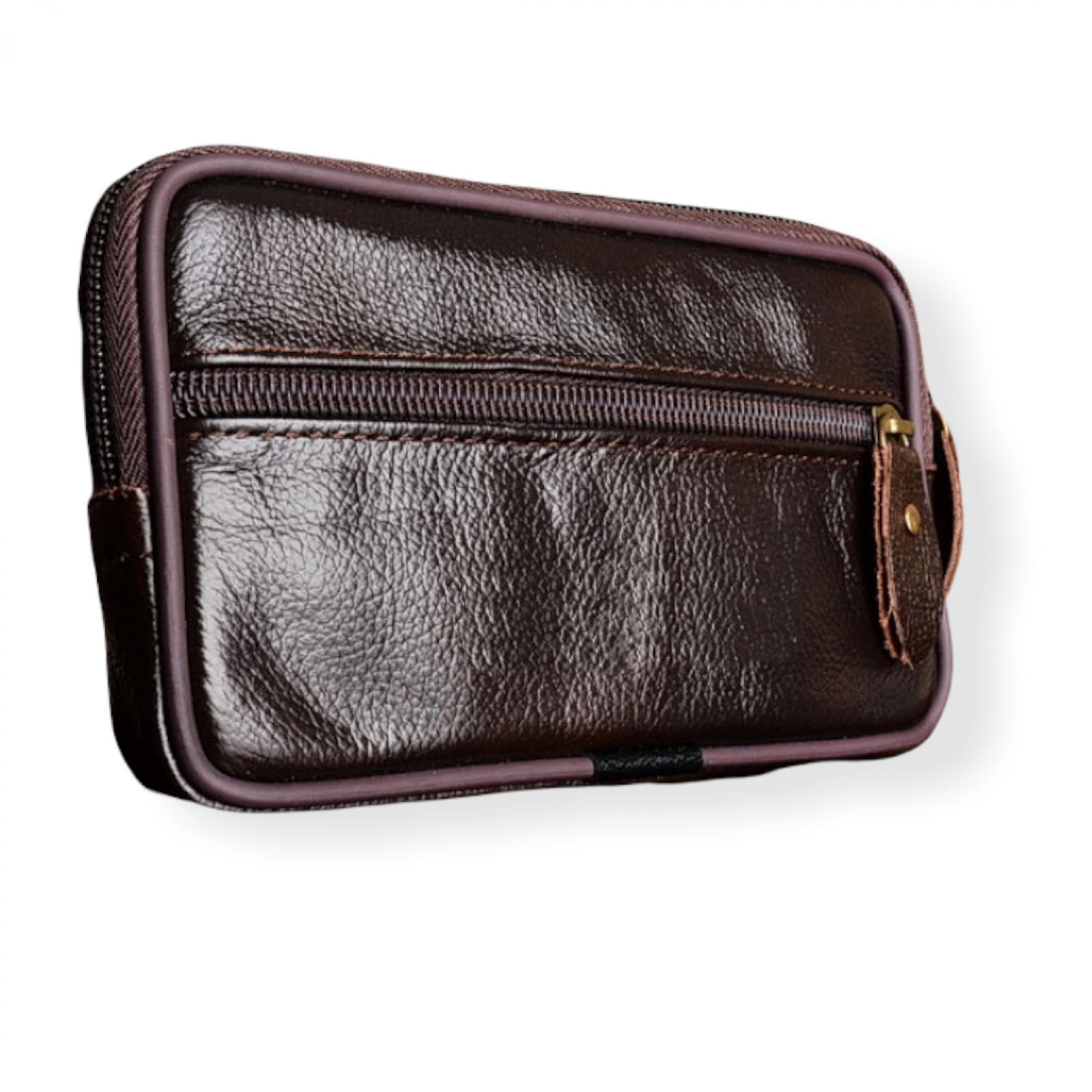 Чехол-сумочка MyPads Borsa Сon Zip для Doogee Smini из импортной эко-кожи с молнией и отделениями