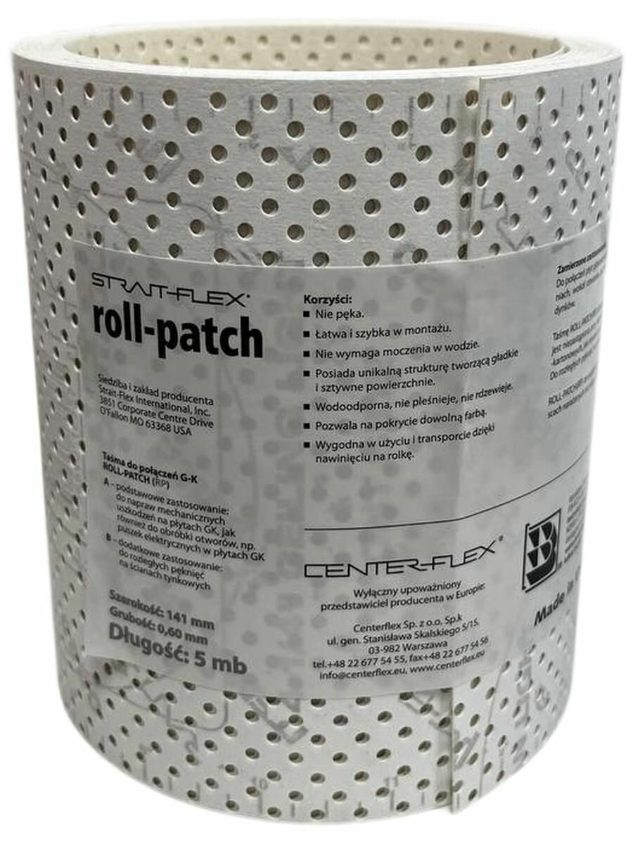 Армирующая лента STRAIT-FLEX Roll Patch (для заделки трещин и сколов), 140мм х 5м