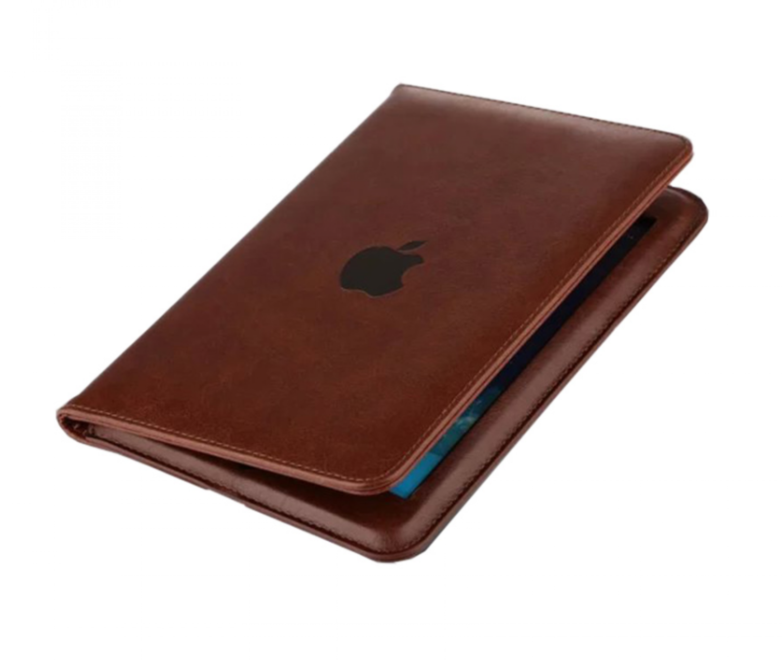 Премиальный чехол MyPads для Apple iPad Air (2013) из импортной коричневой кожи с визитницей