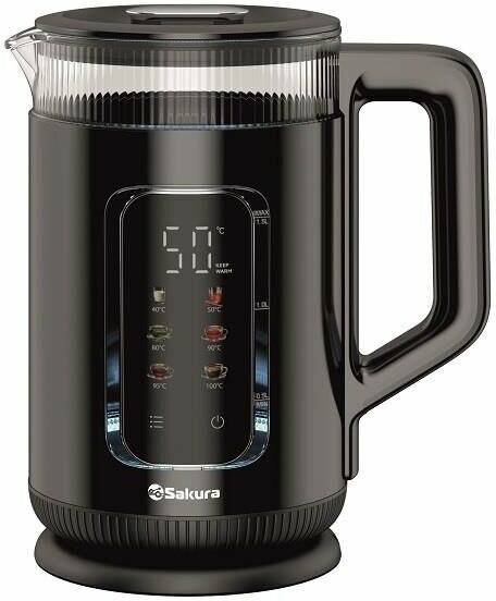 Чайник электрический SA-2751DBK 1,5л черный