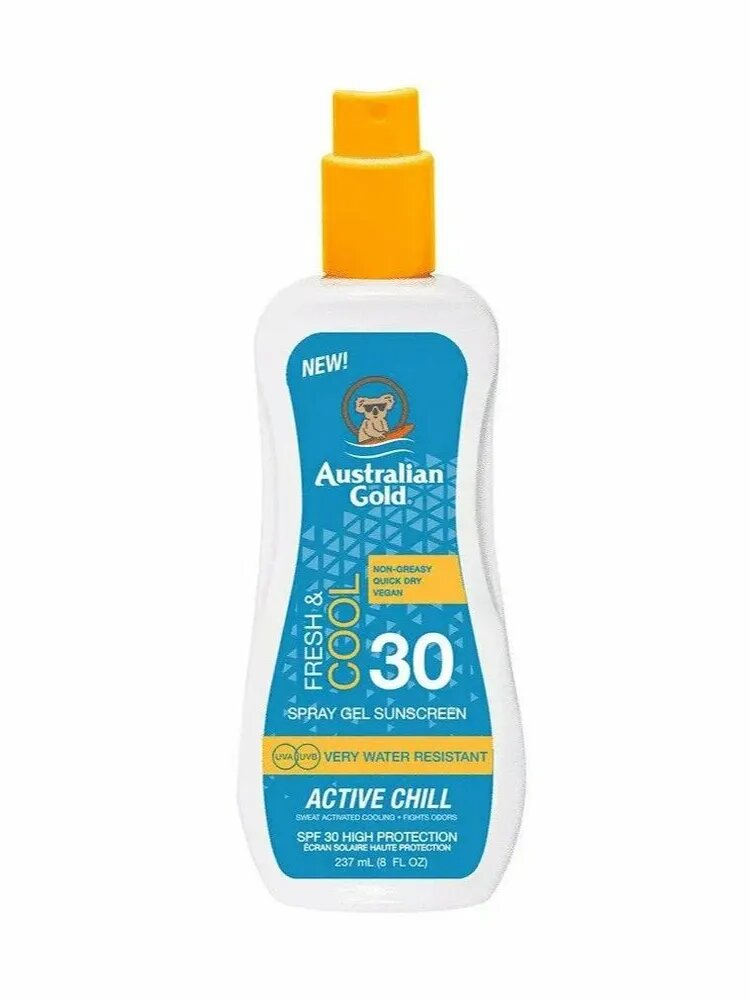 Active Chill Spray Gel SPF30, солнцезащитный охлаждающий спрей-гель СПФ 30