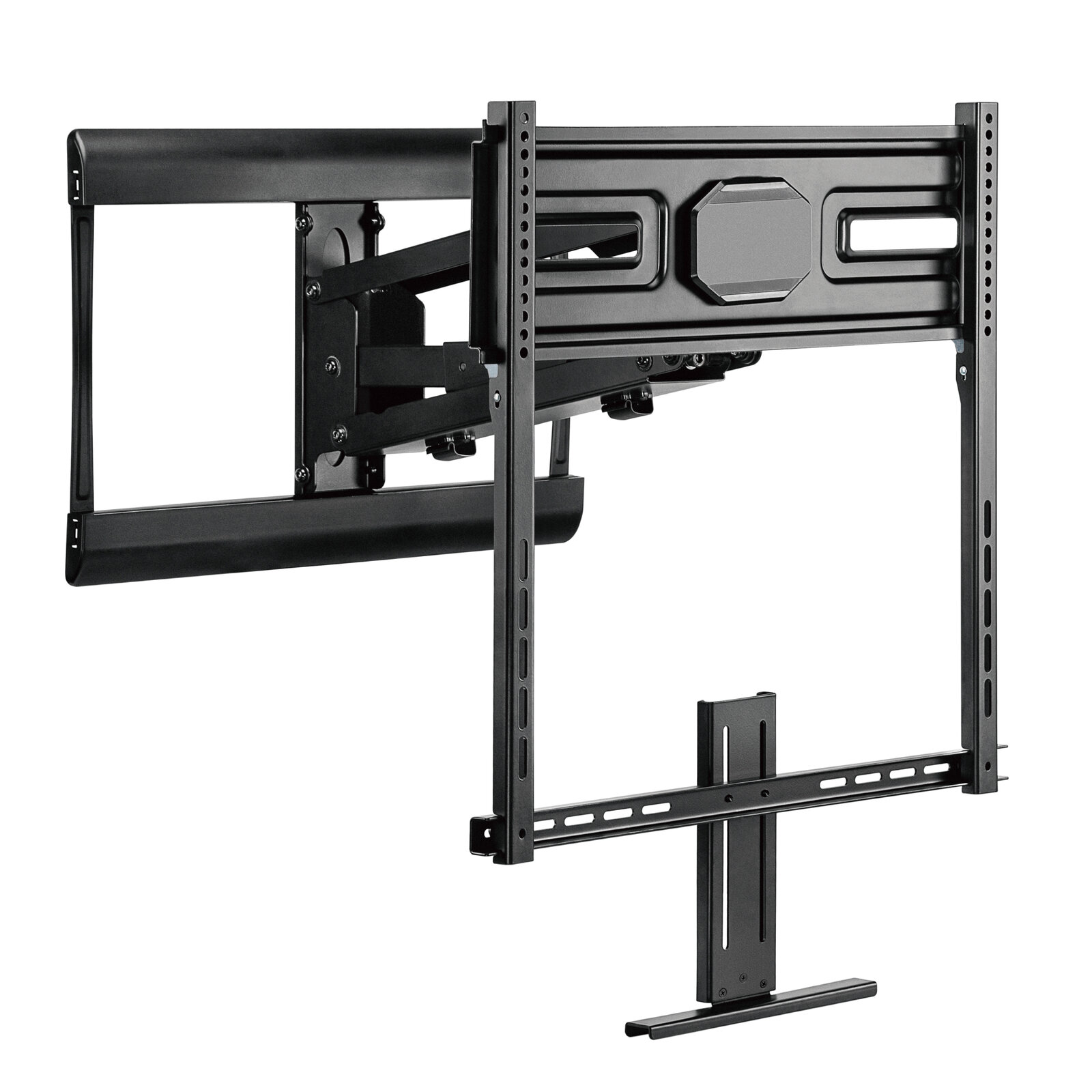 FMG33FIREPLACE PRO LINE Надкаминный кронштейн для Тв, системы газ лифт, диагональ 42-86", с функцией механического перемещения в вертикальной плоскости