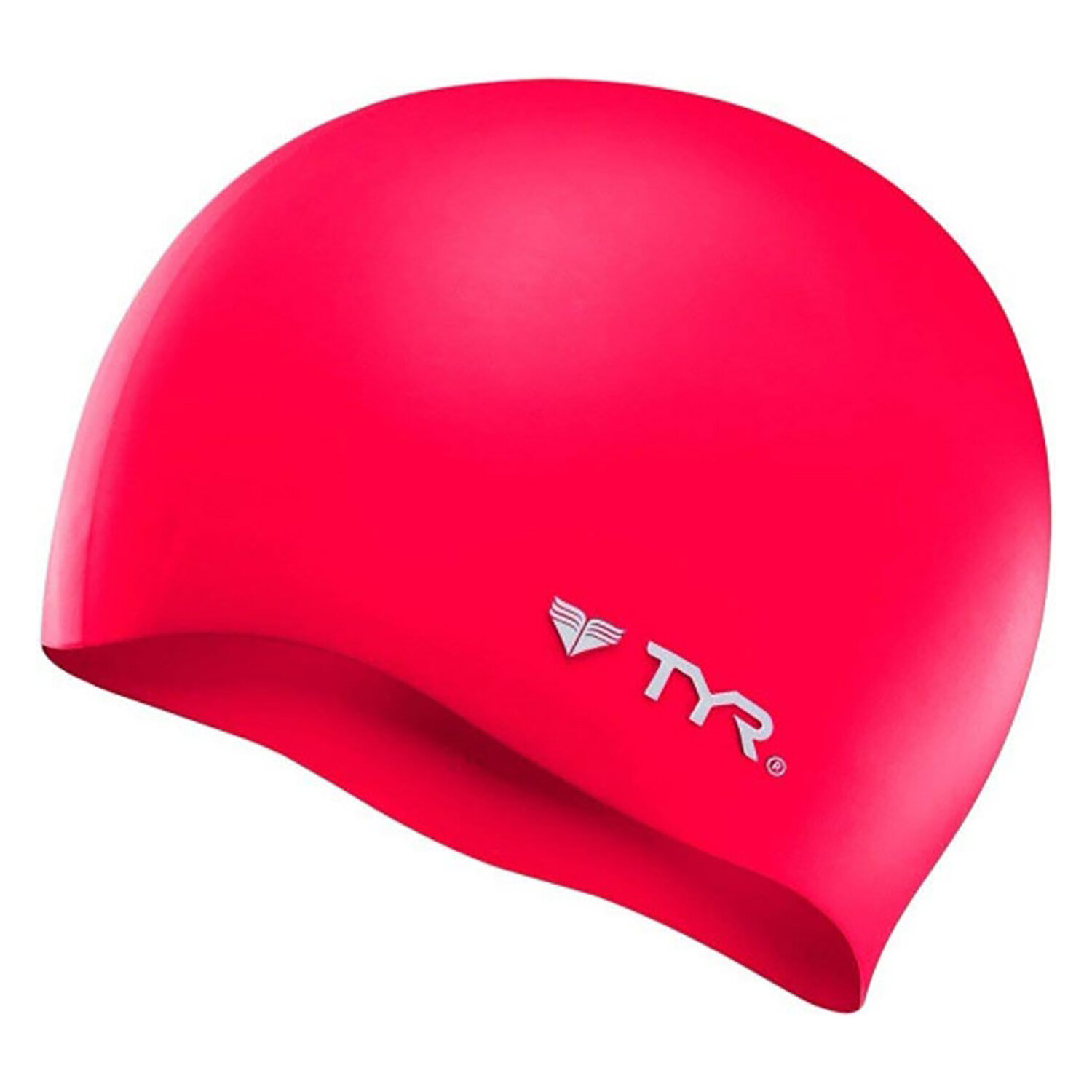 Шапочка для плавания TYR Wrinkle-Free Silicone Cap Красный