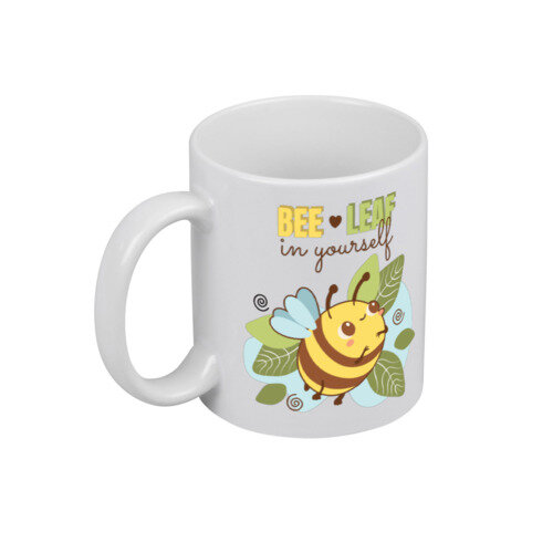 Кружка «Милая пчелка мотивация. Верь в себя» (белый)
