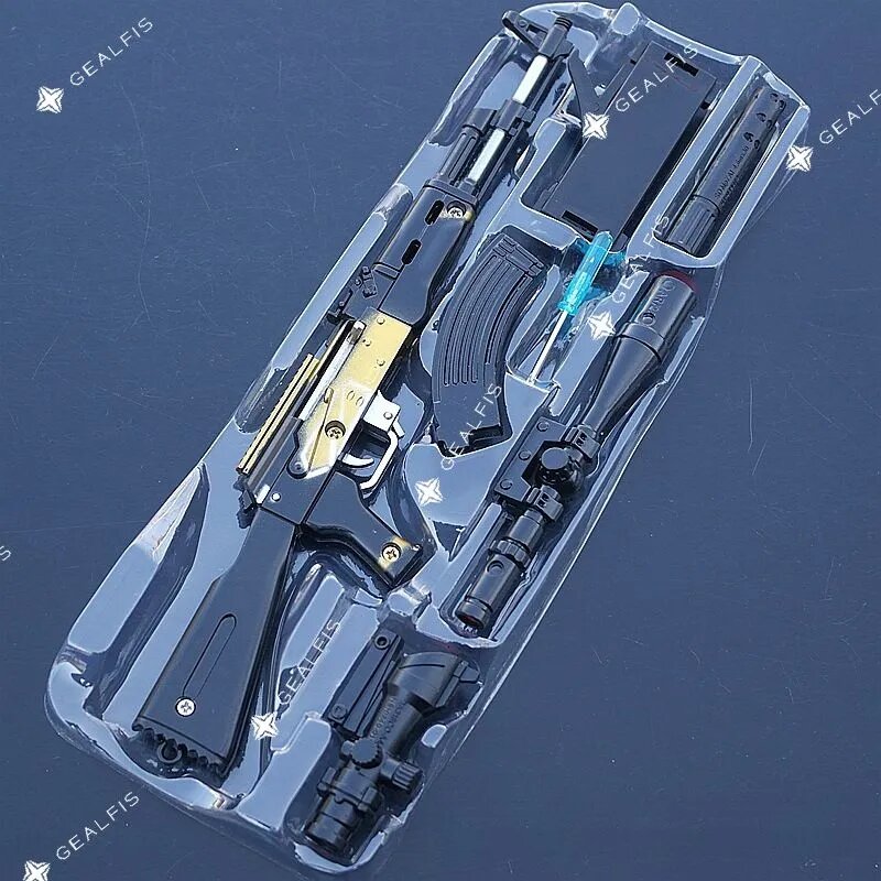 Легкосплавная модель оружия Battlefield AKM, 30 см, Черное золото