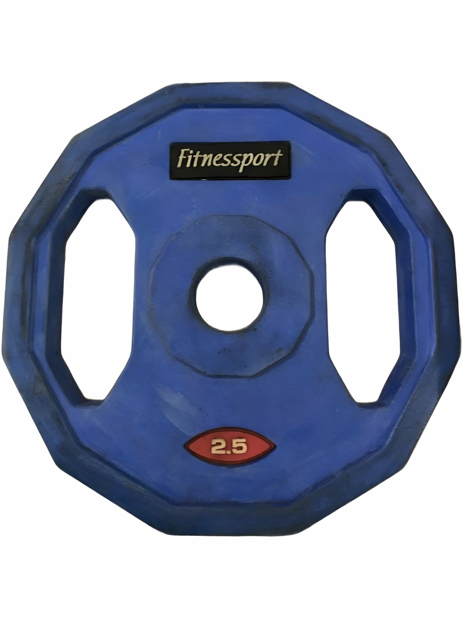 Диск для штанги Fitnessport d.31мм, 2,5кг , синий