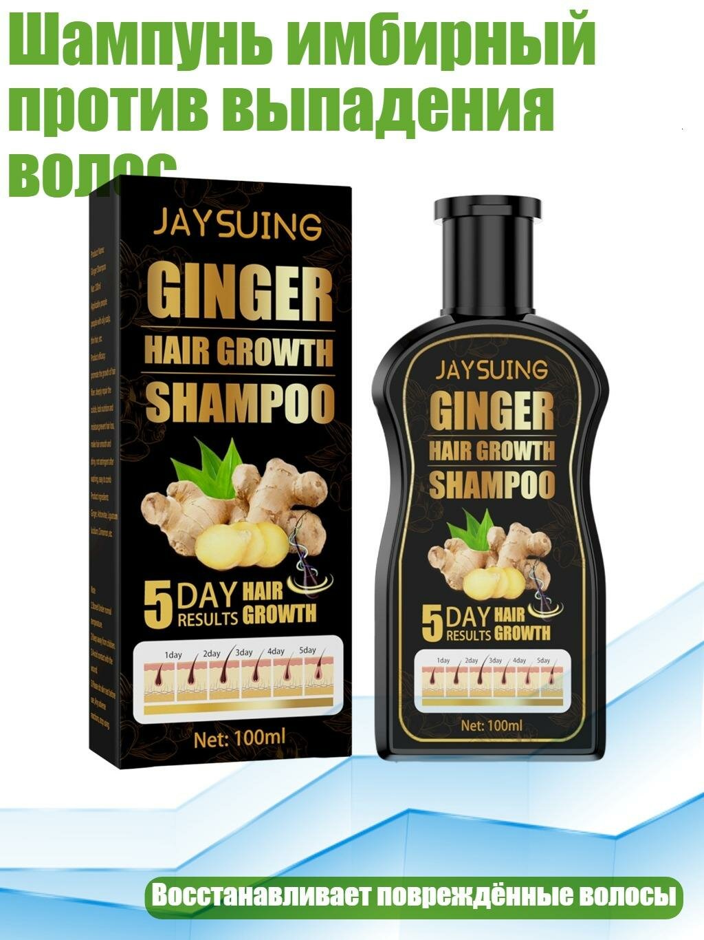 Шампунь имбирный против выпадения волос