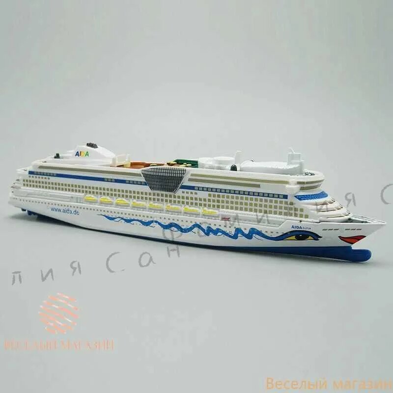 1: 1400 Литой корабль модель игрушка Siku 1720 Aida Cruiser Cruiseliner в коллекции