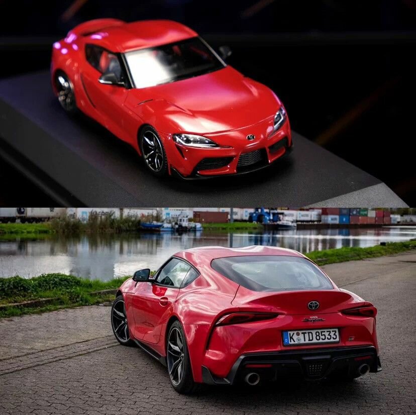 Kyosho Toyota GR Supra 209 Модель A90 1:43 Красный