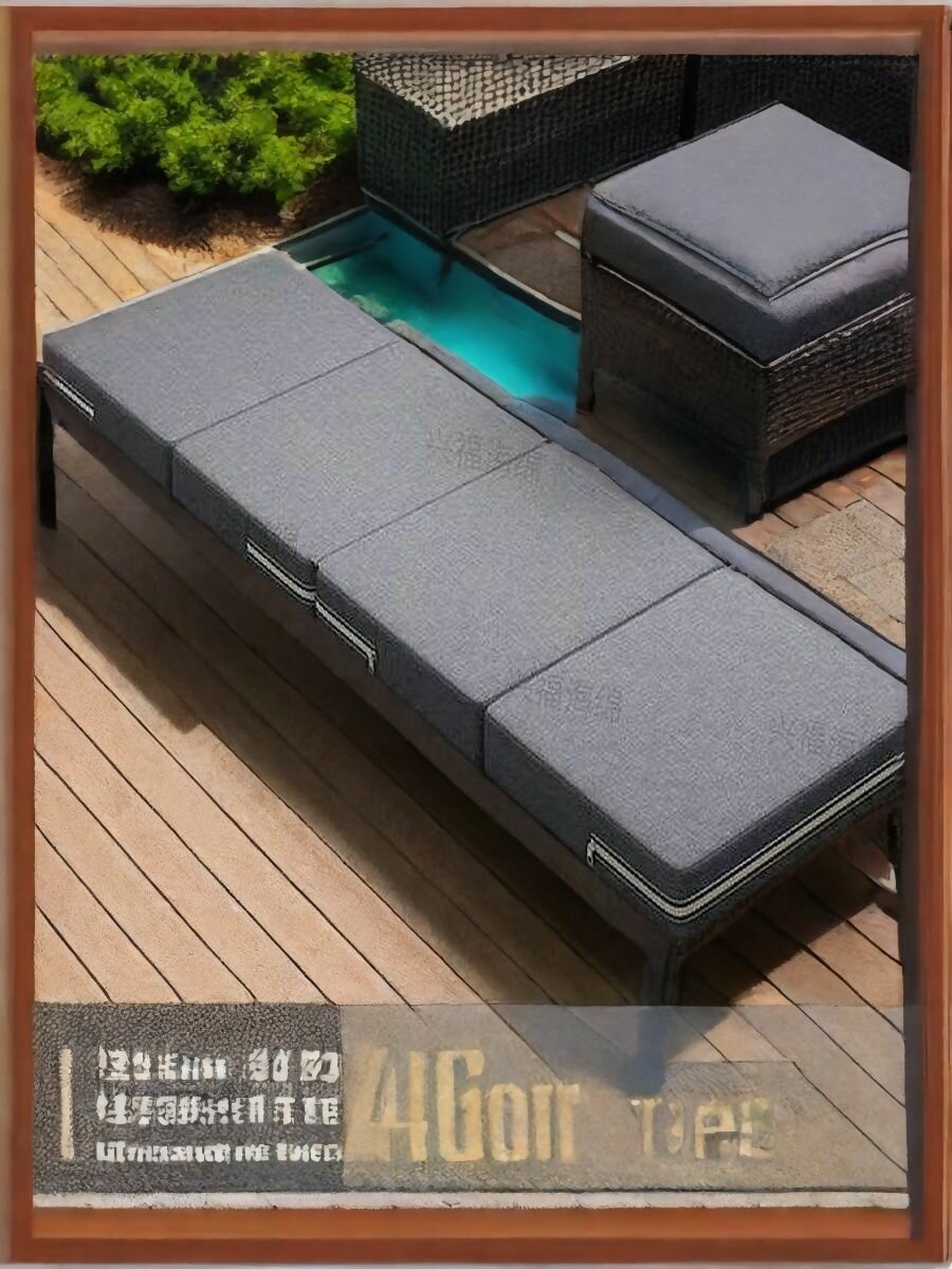 Бескаркасный диван Матрас, Лён, Размер S, темно-серый