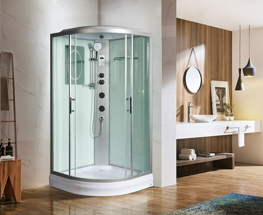 Душевая кабина WELTWASSER WW500, с поддоном, толщина стекла 4 мм, 80х80 см