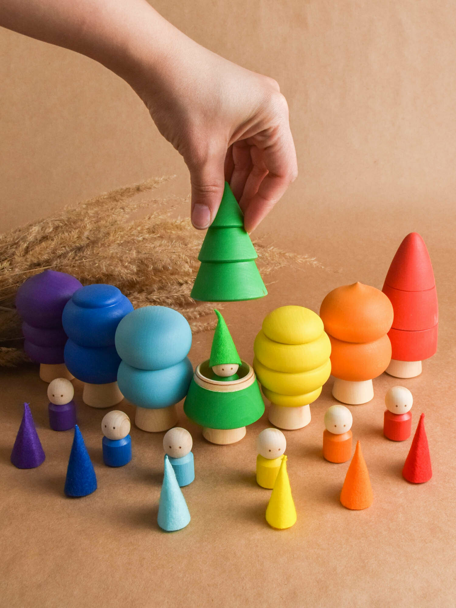 Деревянный Сортер Цвета Монтессори Развивайка для Малышей Лавка Гудвина