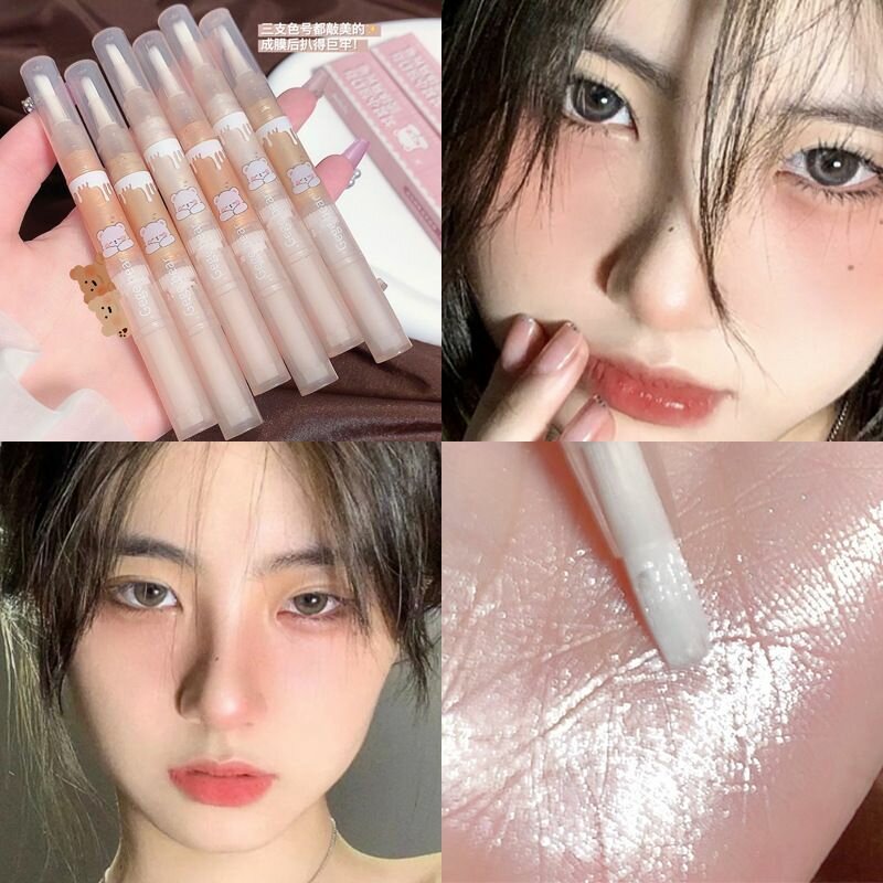 Жидкий хайлайтер Gege Bear с блестками для лица, осветляющий стик тела с алмазным эффектом