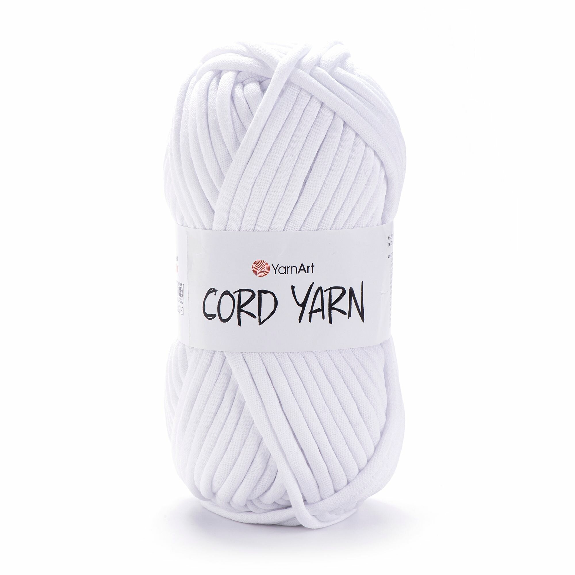 Пряжа YarnArt Cord Yarn 751 (1 моток, 250г/73м) белоснежный