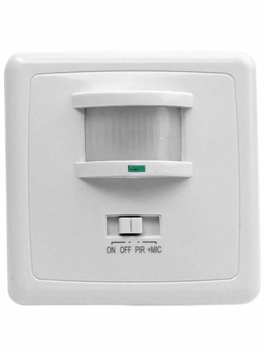 Датчик движения инфракрасный с аккустическим сенсором LX-2000 IP20 белый SMART, артикул LX-2000