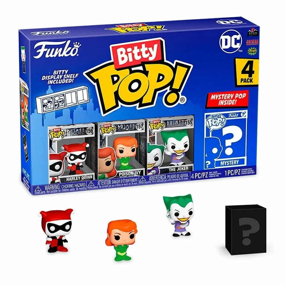 Набор фигурок Funko Pop Bitty POP "Харли Квинн", 4 шт, пластик, для детей от 18 лет