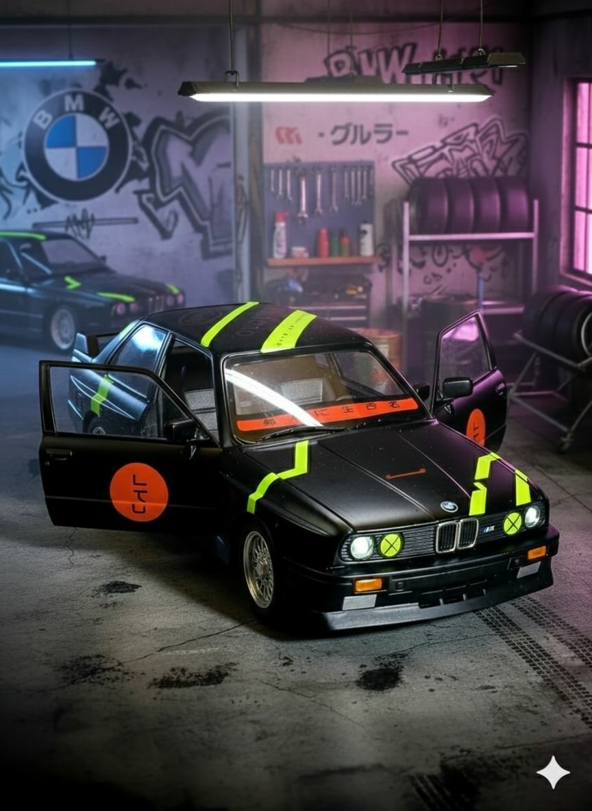 Металлическая инерционная машинка (модель автомобиля) BMW БМВ М3 1:24