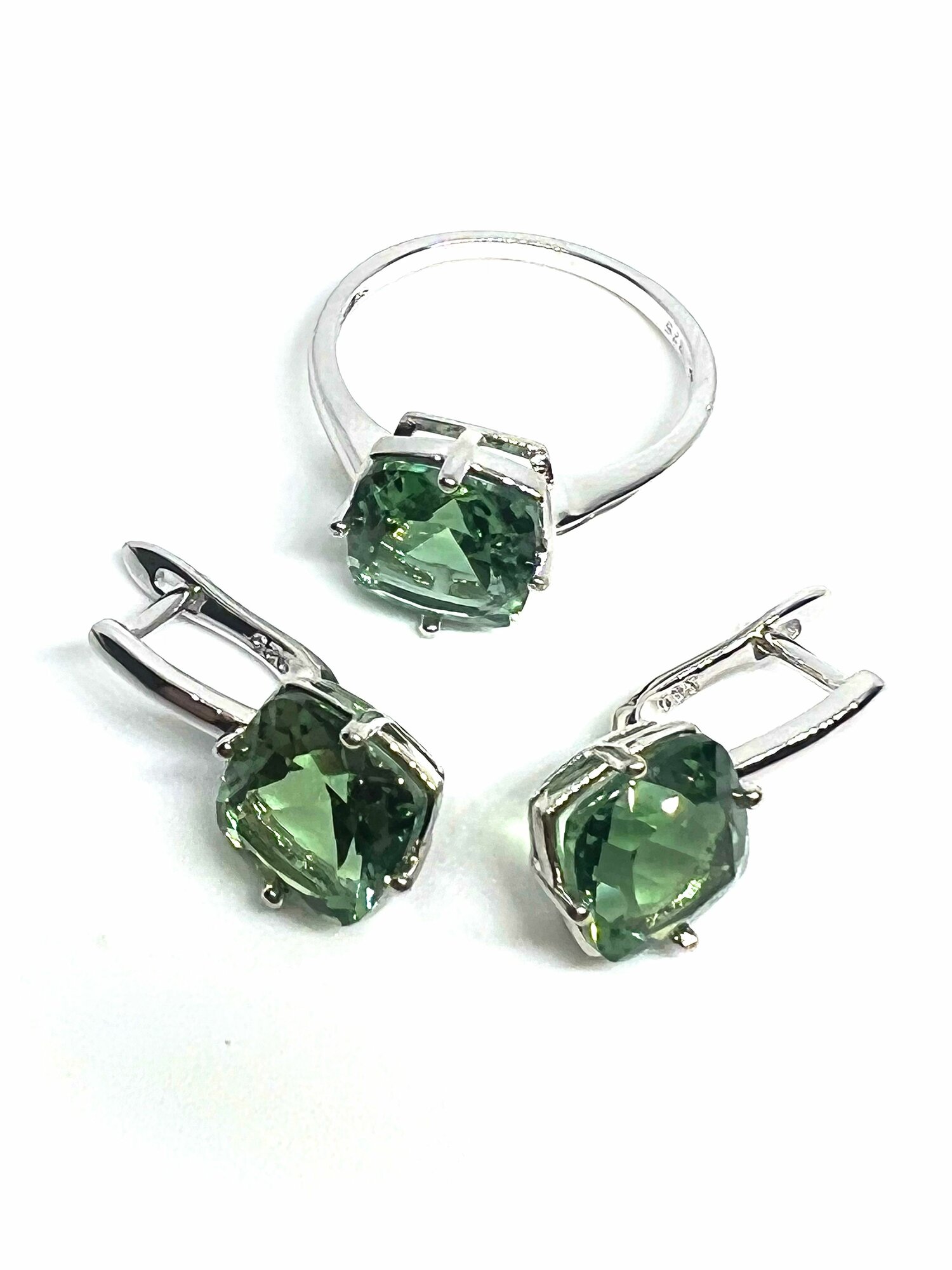 Комплект бижутерии, аметист