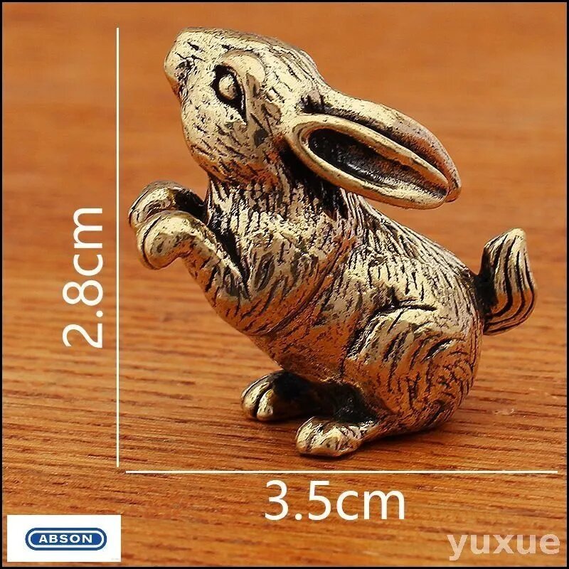 Декоративная фигурка 12 животных, бронза, высота 3.2 см, длина 4 см