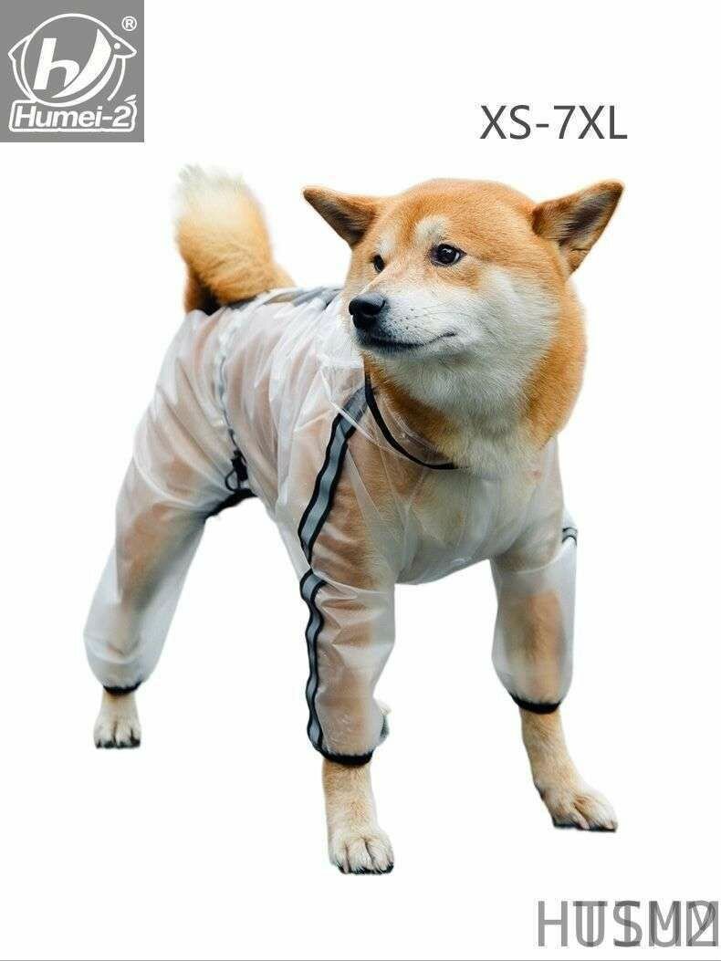 Дождевик для собак с защитой всех четырех лап, водонепроницаемая одежда для золотистых ретриверов, сиба-ину, больших, средних и маленьких собак