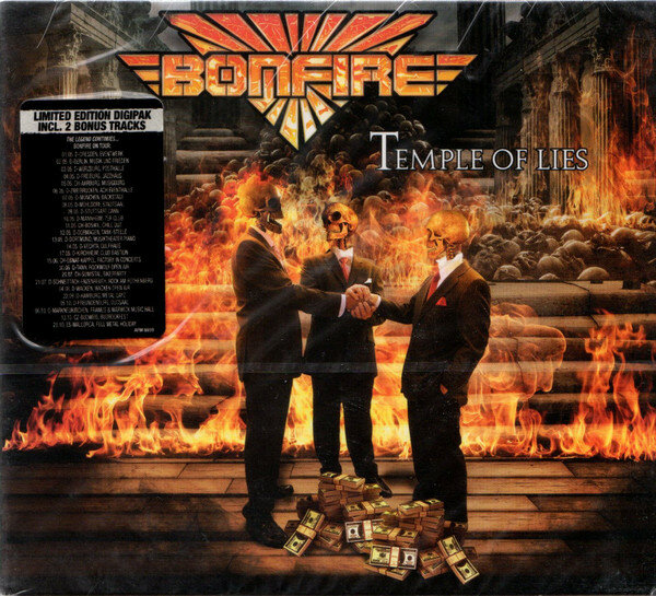 Bonfire - Temple Of Lies (1CD-Аудио, Европа 2018, Лицензия)