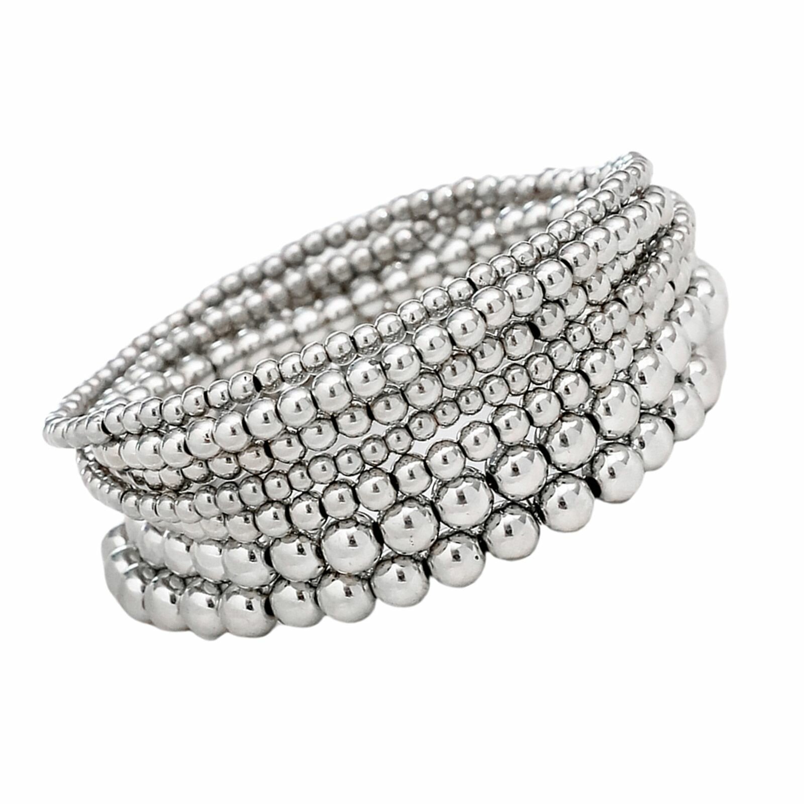 Модный набор из 7 браслетов с золотыми бусинами для летних вечеринок и отпуска