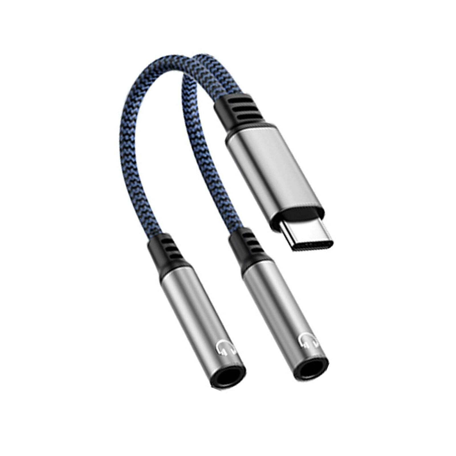 Аудиодатчик USB-C с двумя разъемами 35 мм для наушников