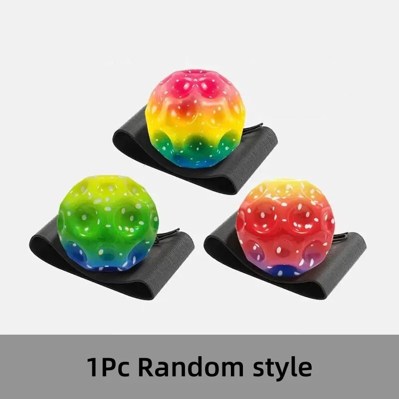 Резиновый мяч с ремешком для запястья, Цвет: 1pc Type C
