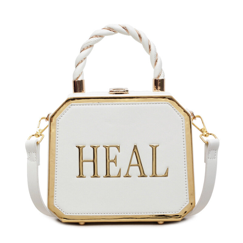 Квадратная сумка-футляр с буквенным замком, искусственная кожа, сумка-мессенджер на одно плечо