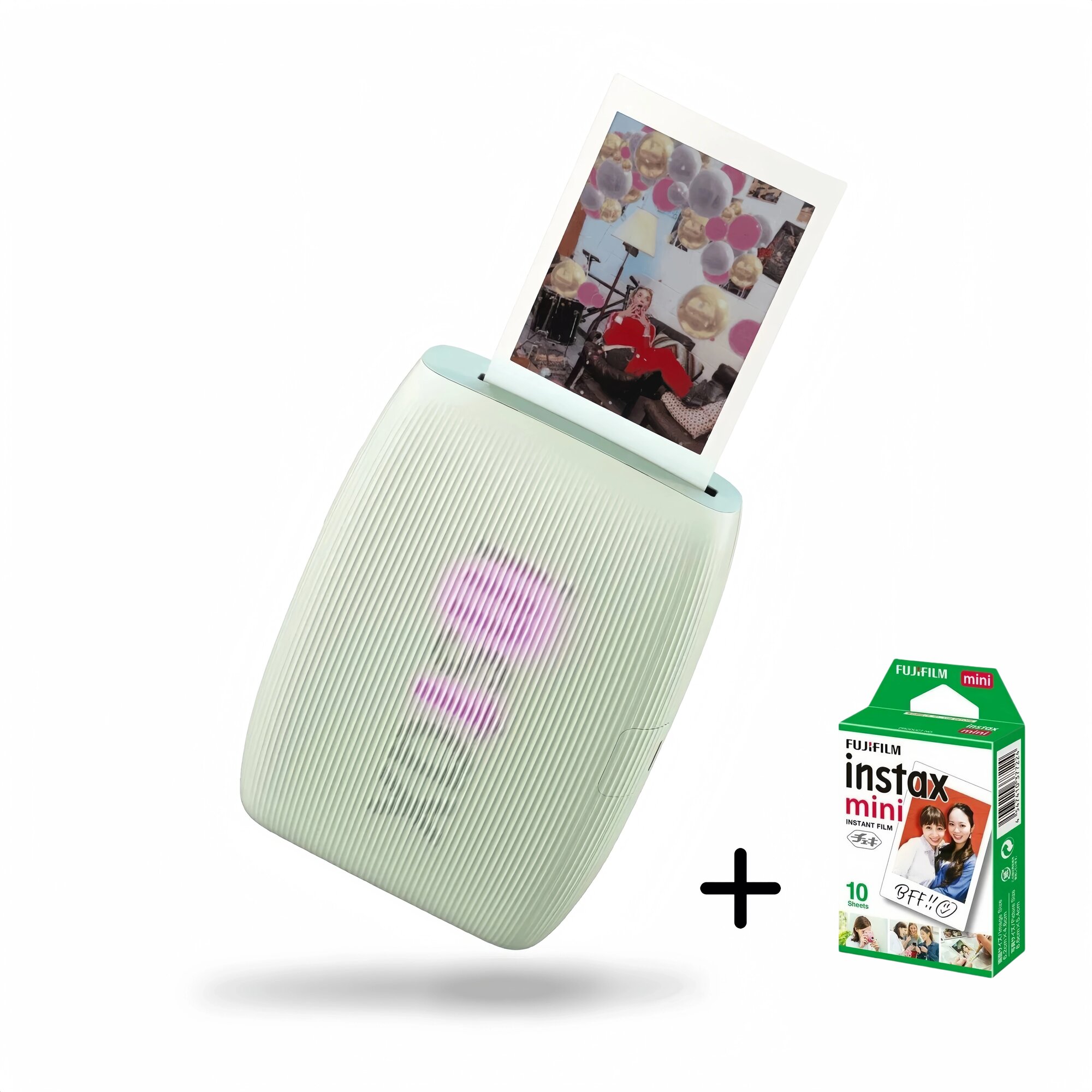 Принтер Моментальной печати Fujifilm Instax Mini Link 3 （В комплекте 10 листов фотобумаги）Green Зелёный