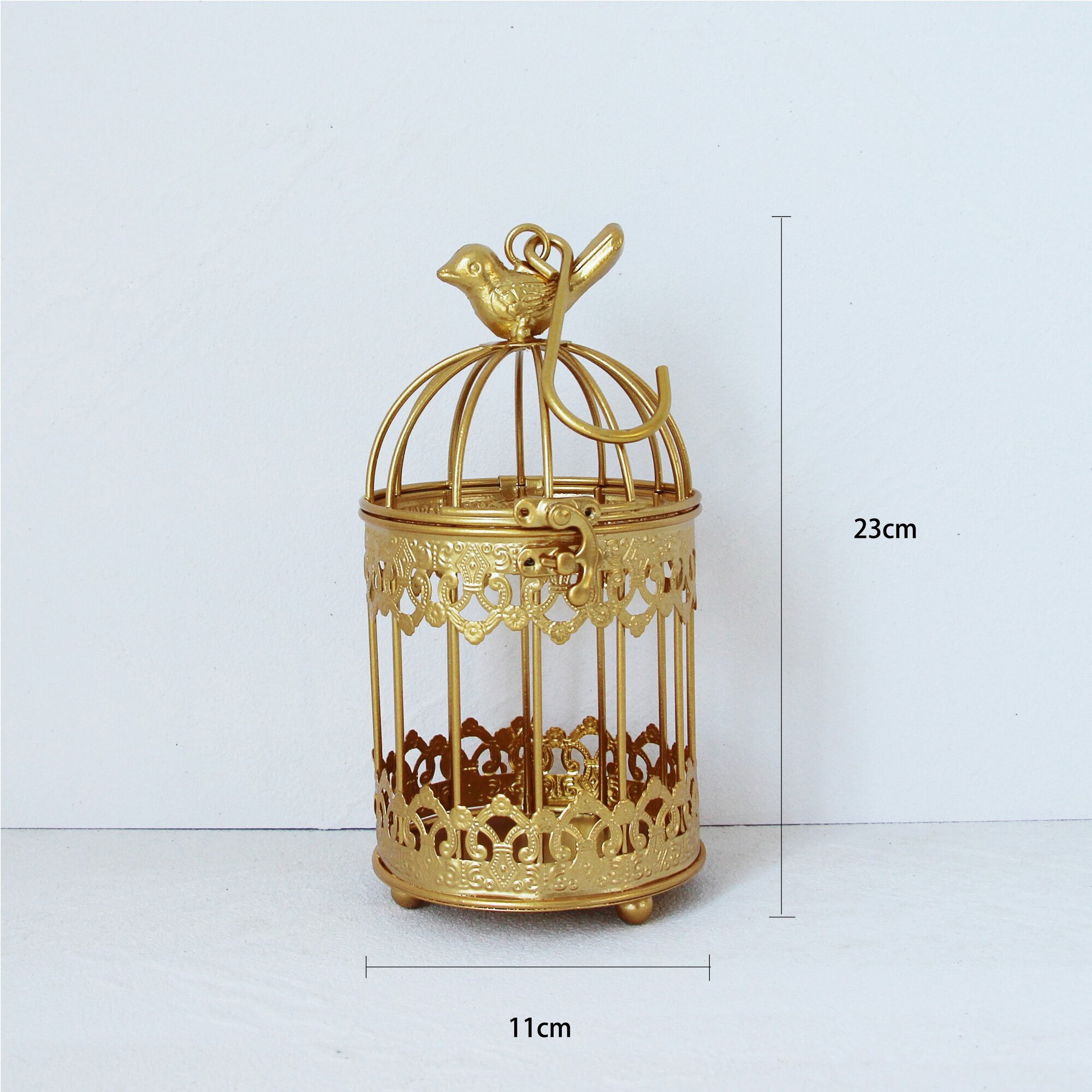 Декоративная клетка для птиц (3 размера) - кованое железо, прованс стиль, для цветов/декора