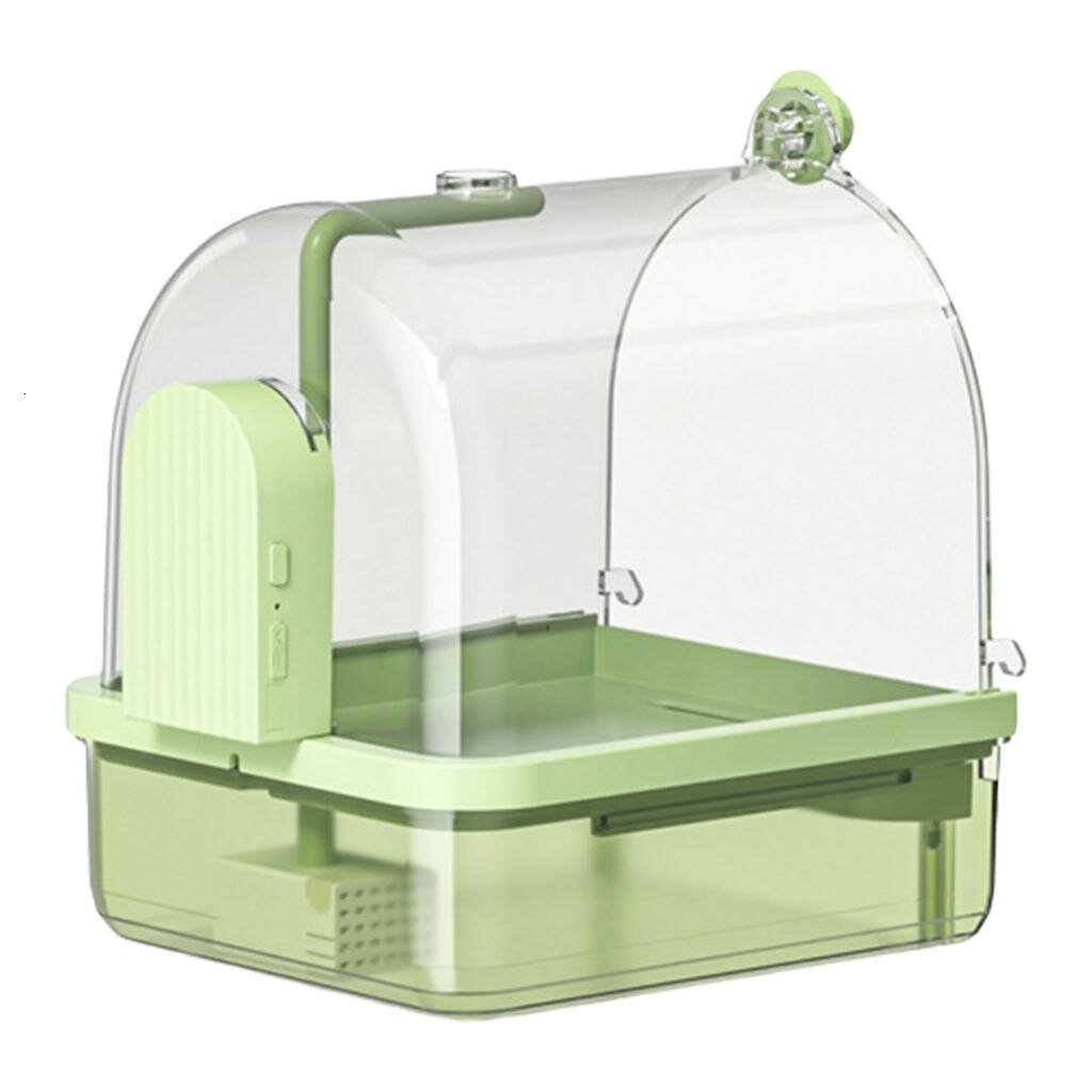 Автоматический фонтан для попугаев и мелких животных, Зеленый - Беспроводная Индукция E