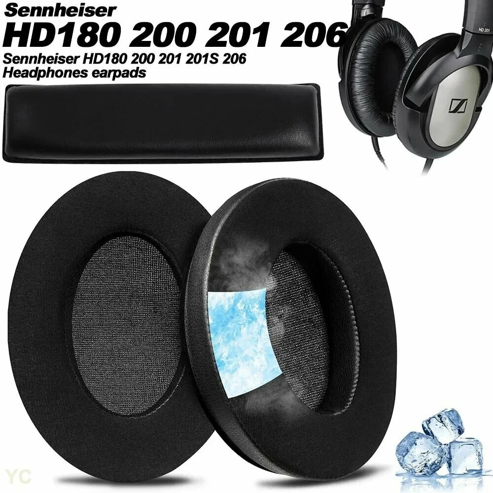 Амбушюры Sennheiser HD180 200 201 201S 206 HD418 HD428 HD438 HD448 HD419 HD429 HD439 HD449 HD429S для наушников