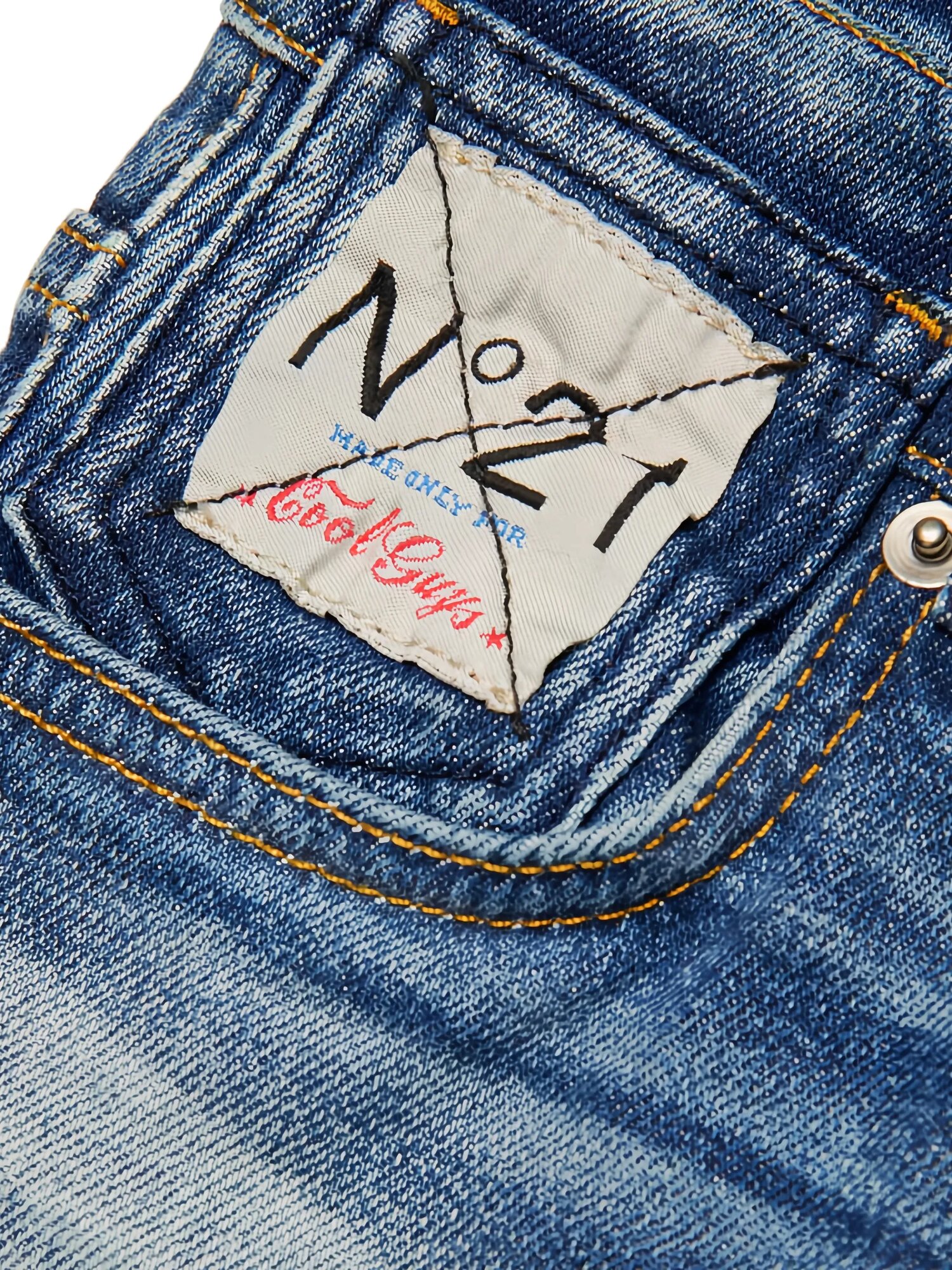 Джинсы N° 21 Frayed-hem jeans, размер 12 лет, синий — фото 1