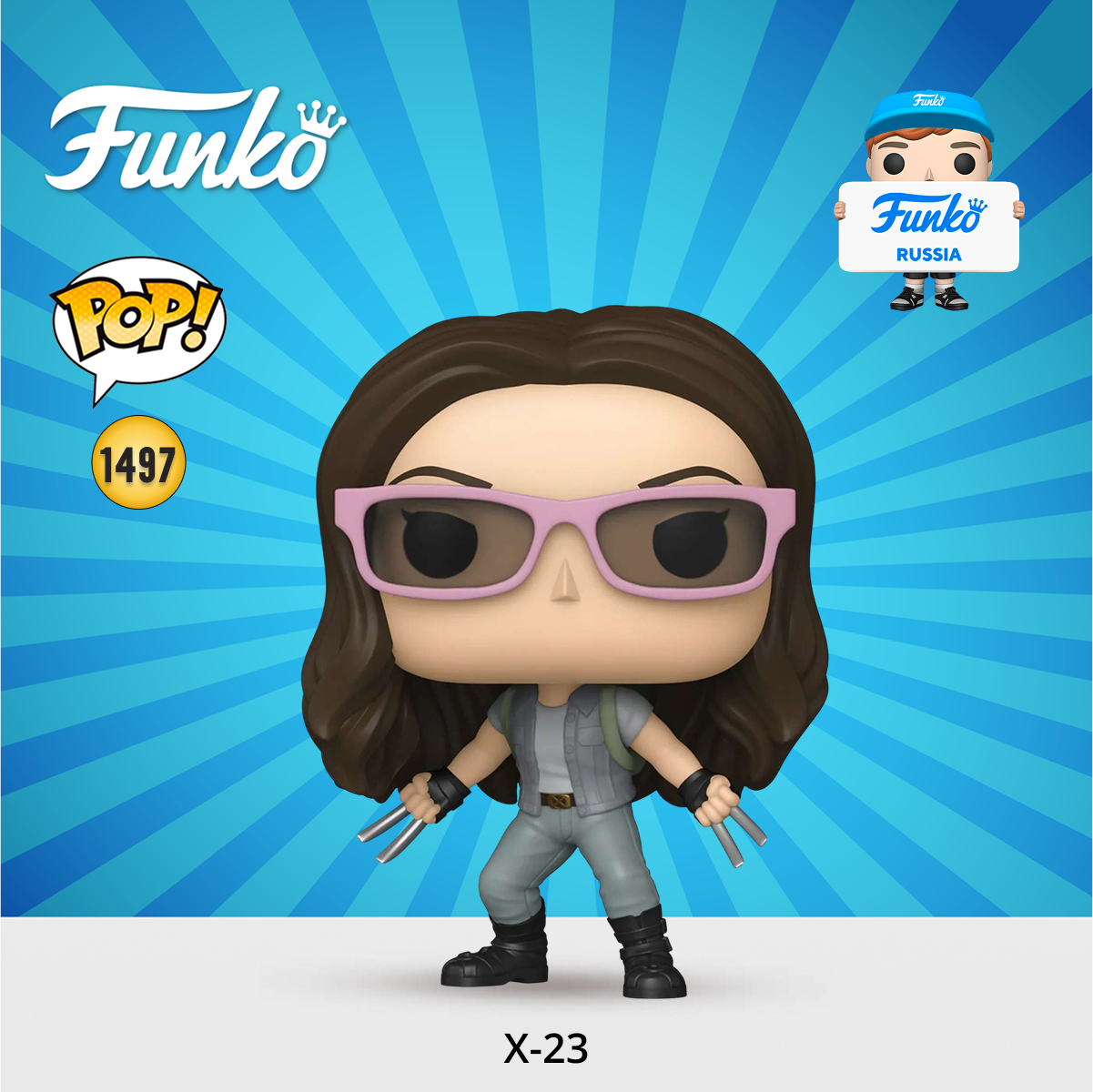 Фигурка Funko POP! Bobble Marvel Deadpool 3 X-23 (1497) 84849