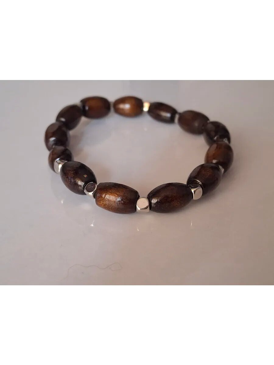 Эластичный браслет, дерево