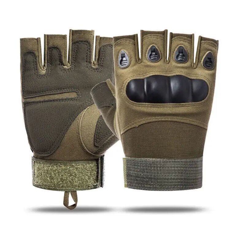 Тактические перчатки Half Finger Green XL