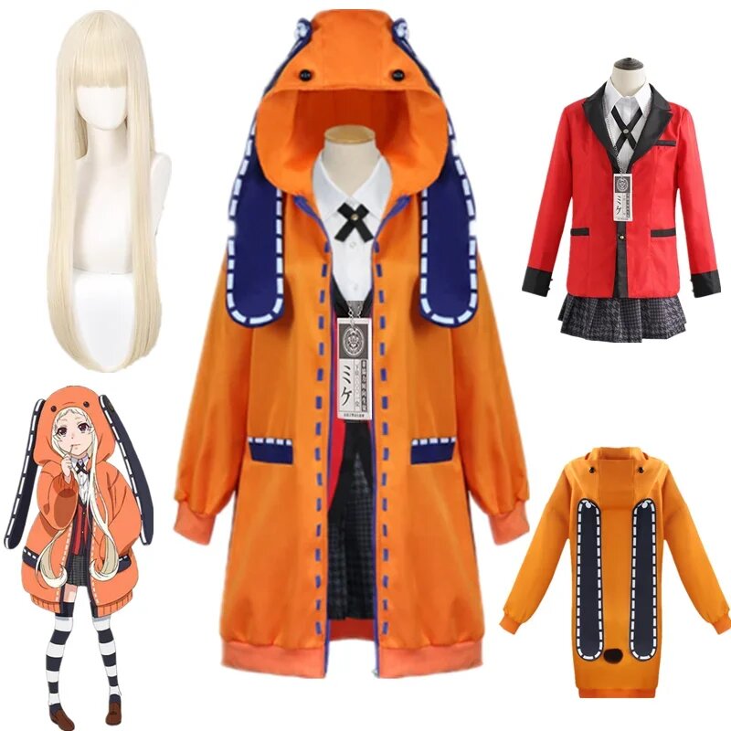 Косплей костюм Kakegurui Yomotsuki Runa Оранжевый, XXL, all set