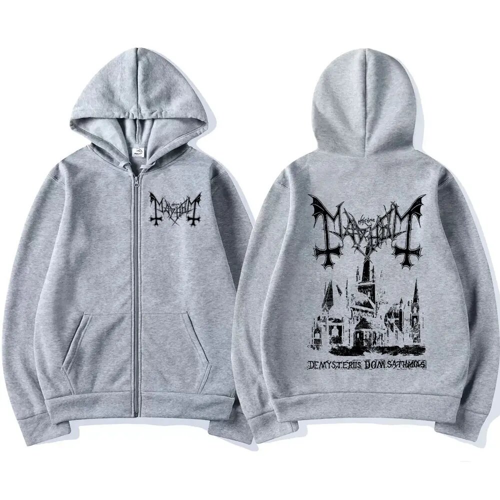 Dshztooma Mayhem De Mysteriis Dom Sathanas Флисовая толстовка Серый, S, Gary