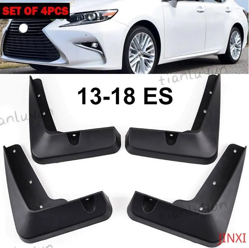 Комплект автомобильных крыльев для Lexus ES 250/350/300h (XV60) 2013-2018, черный, ABS пластик, арт. B21114