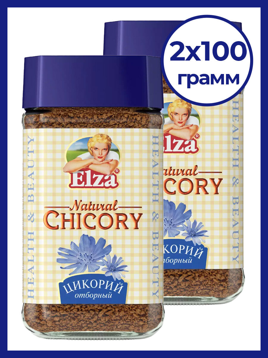 ELZA Natural Chicory цикорий натуральный гранулированный 100 гр, 2 шт