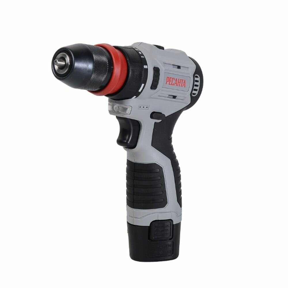 Дрель аккумуляторная Ресанта ДА-12-2ЛК-Б бесщеточный двигатель