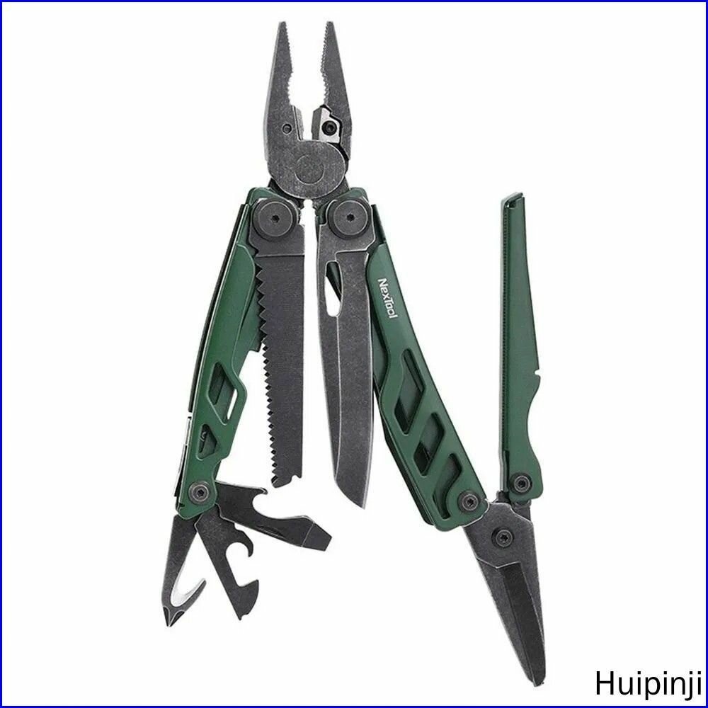 Эксклюзивный мультиинструмент Nextool Flagship Pro в зеленом цвете, 16 функций