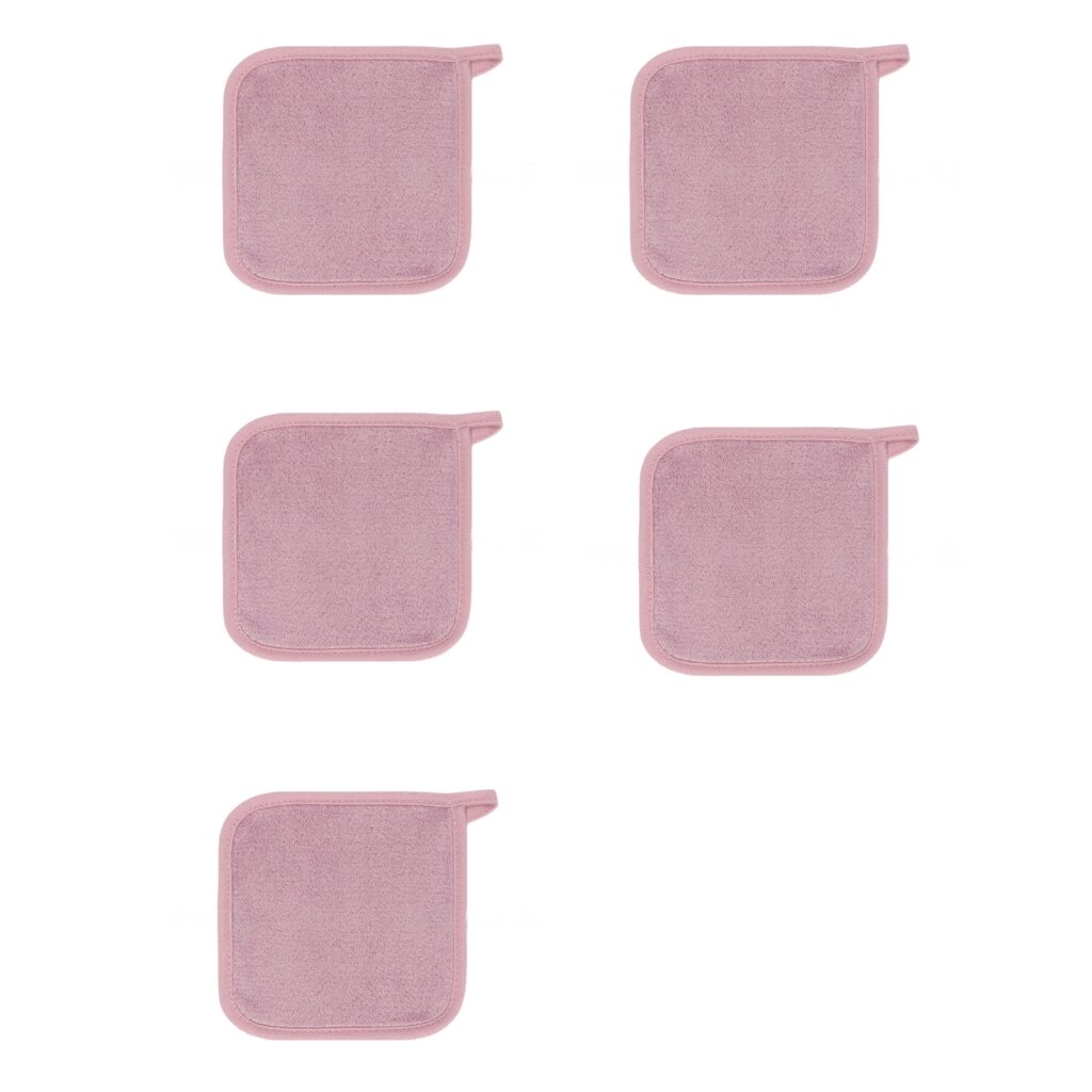 5шт Многоразовых Салфеток для Снятия Макияжа, Мягкие Прокладки из Полиэфирного Волокна Для Нежной Кожи и Водостойкой Туши