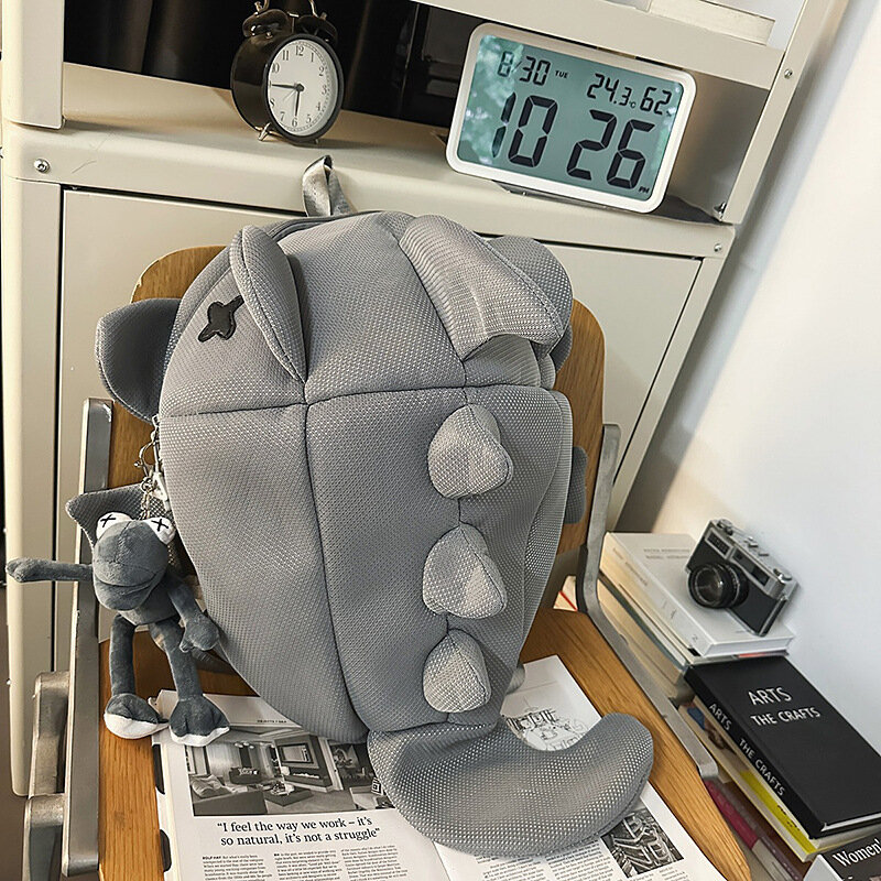 Модный рюкзак в стиле "акула" для мужчин, американский рюкзак для велоспорта в стиле High Street, уникальный дизайн, персонализированный креативный рюкзак для женщин.